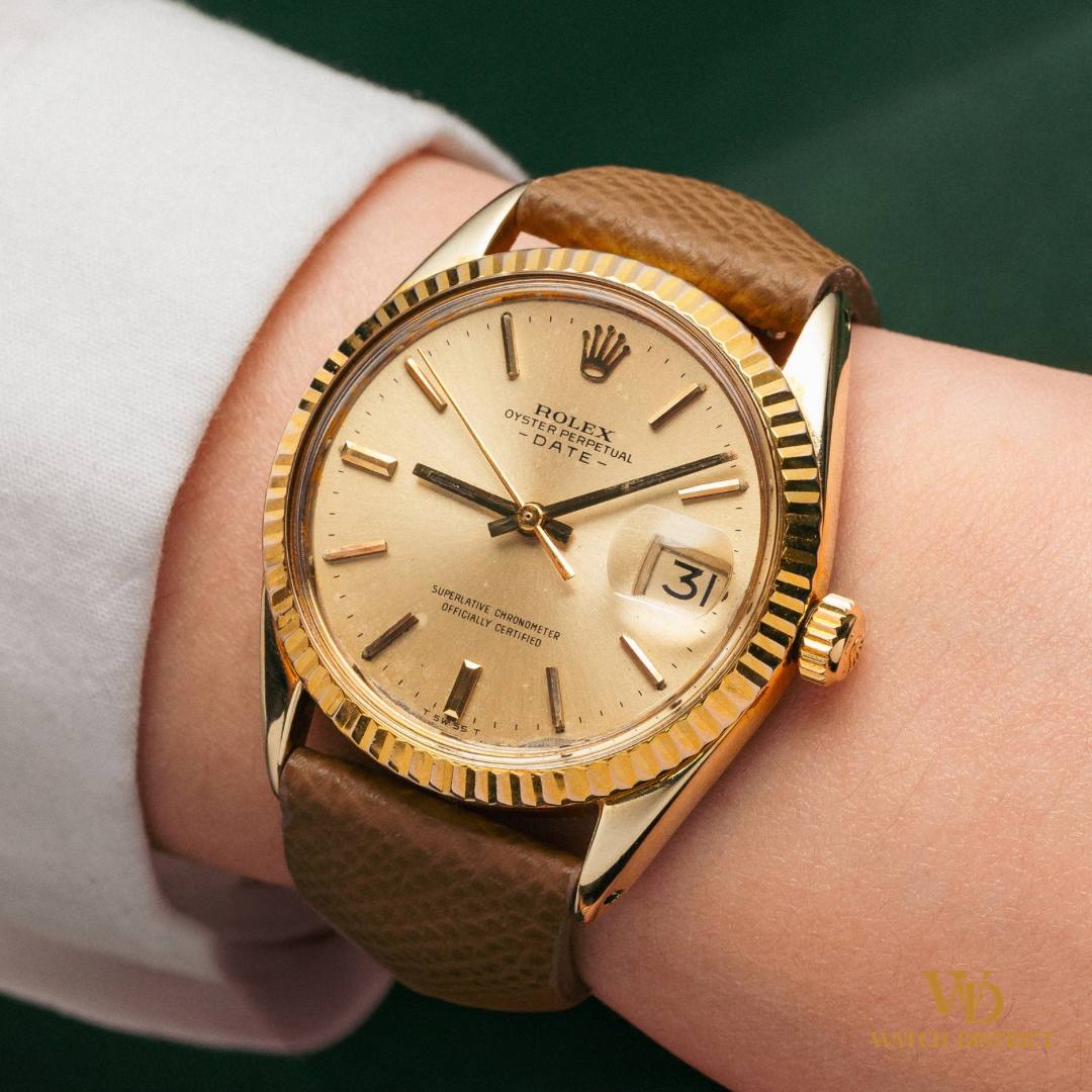 Rolex Oyster Perpetual Date Gold-Capped 1550 – Watch District SG